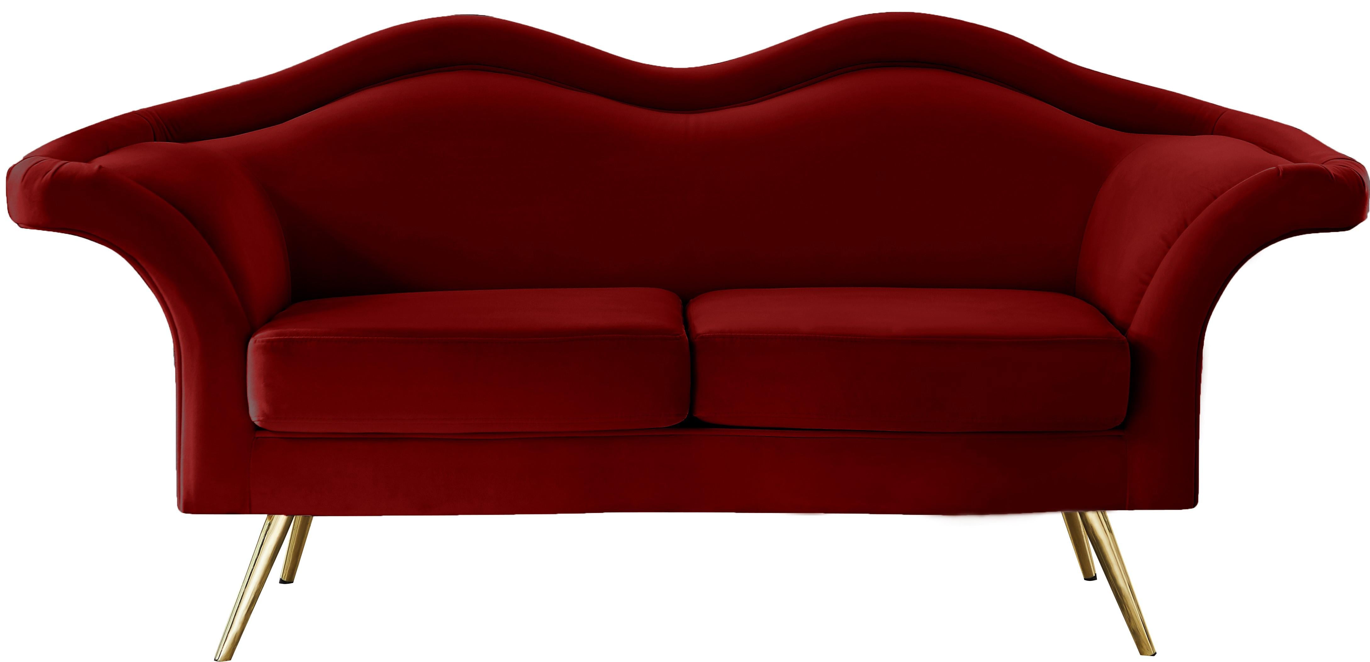 Red loveseat store